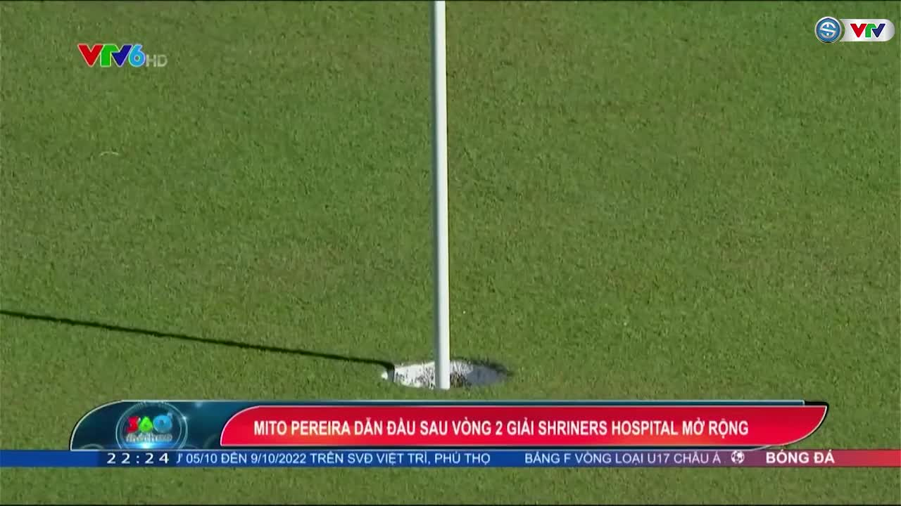 Pereira dẫn đầu sau vòng 2 giải Shriners Hospital mở rộng