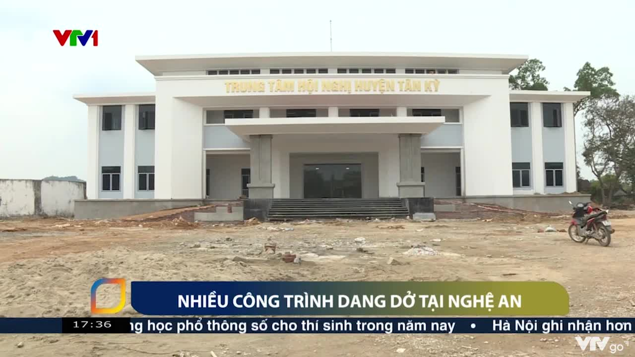 Nhiều công trình thi công dang dở tại Nghệ An | Việt Nam hôm nay | VTVgo